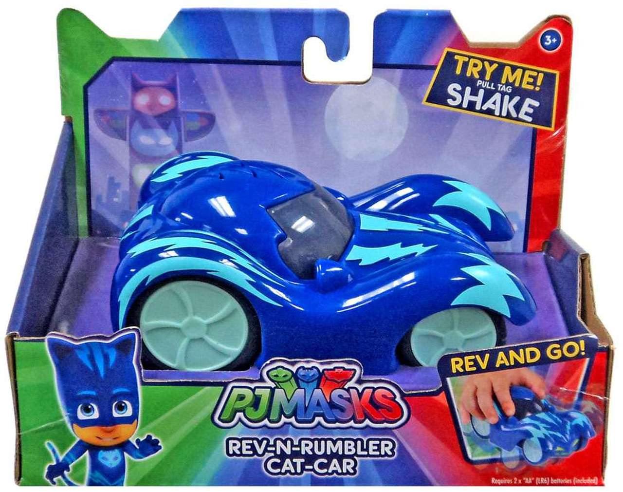 PJ Masks Rev-n-Rumbler Owl Glider - Shake and Race Car with Sound Effe